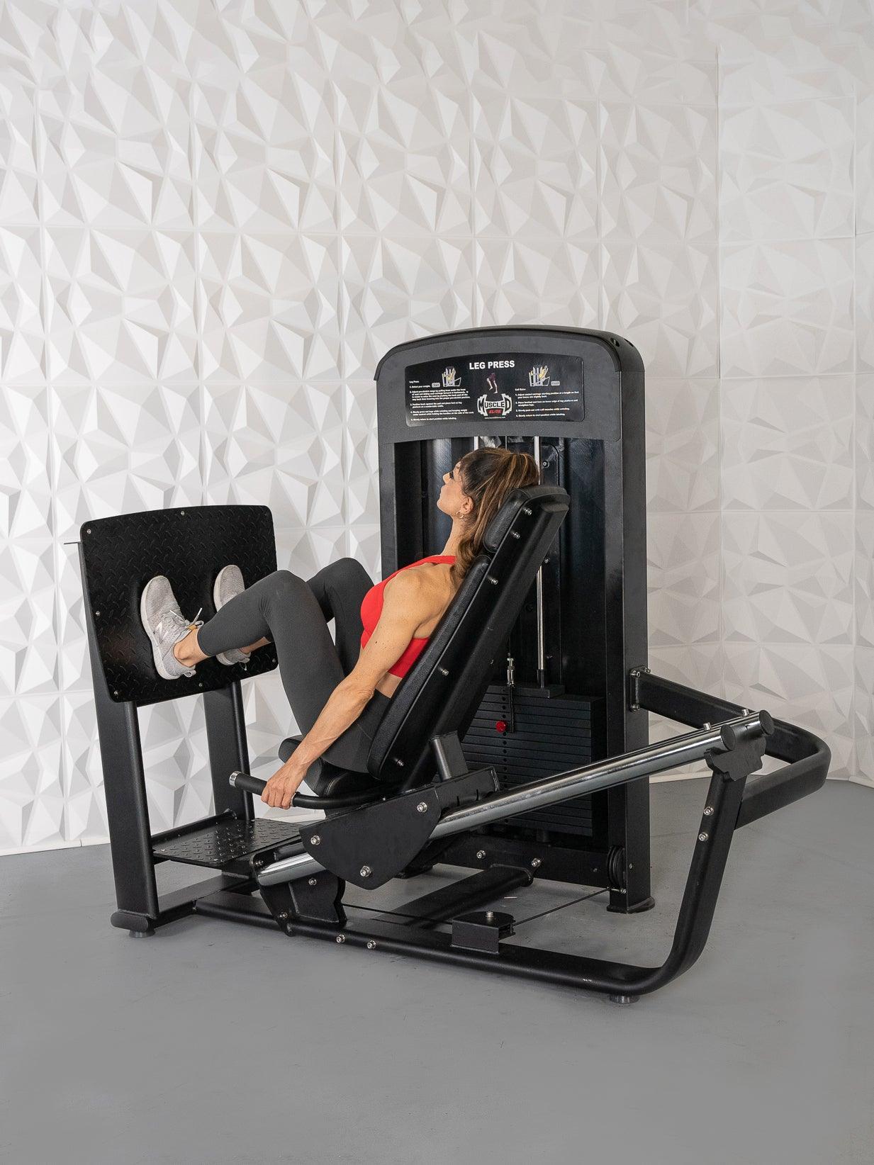 Elite Selectorized Leg Press - Muscle D Fitness - Commercial - Adjusta ...