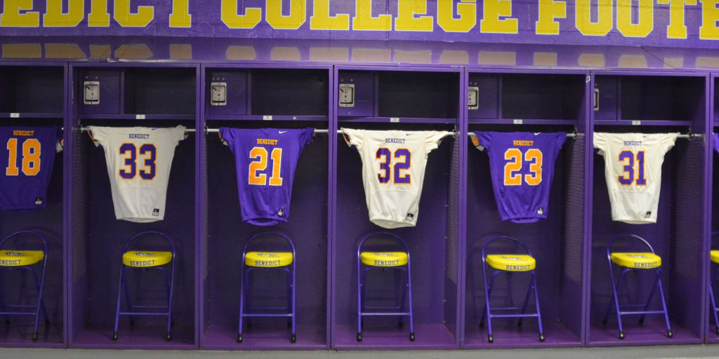 Custom Digitally Printed Locker Room Stools | HoopsKing